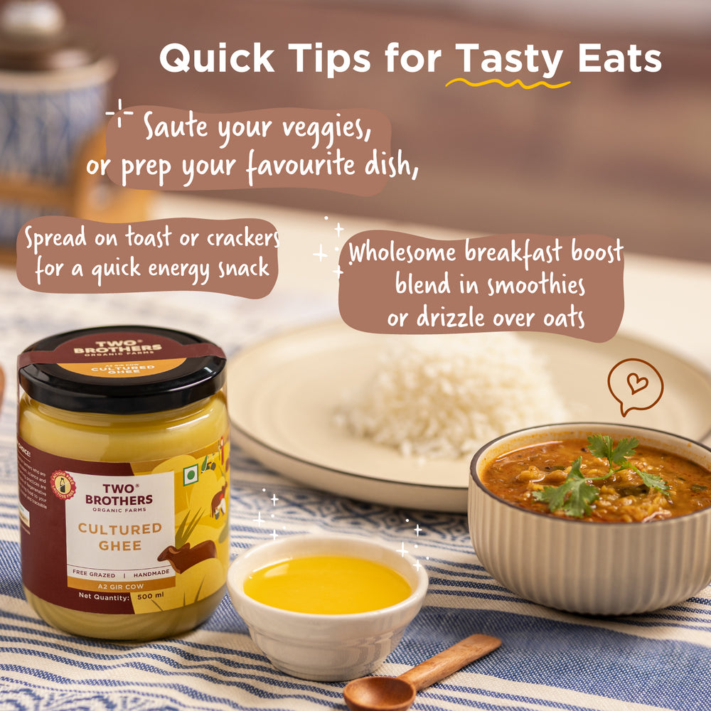 Shop A2 Cow Cultured Ghee Best Price from Two Brothers USA