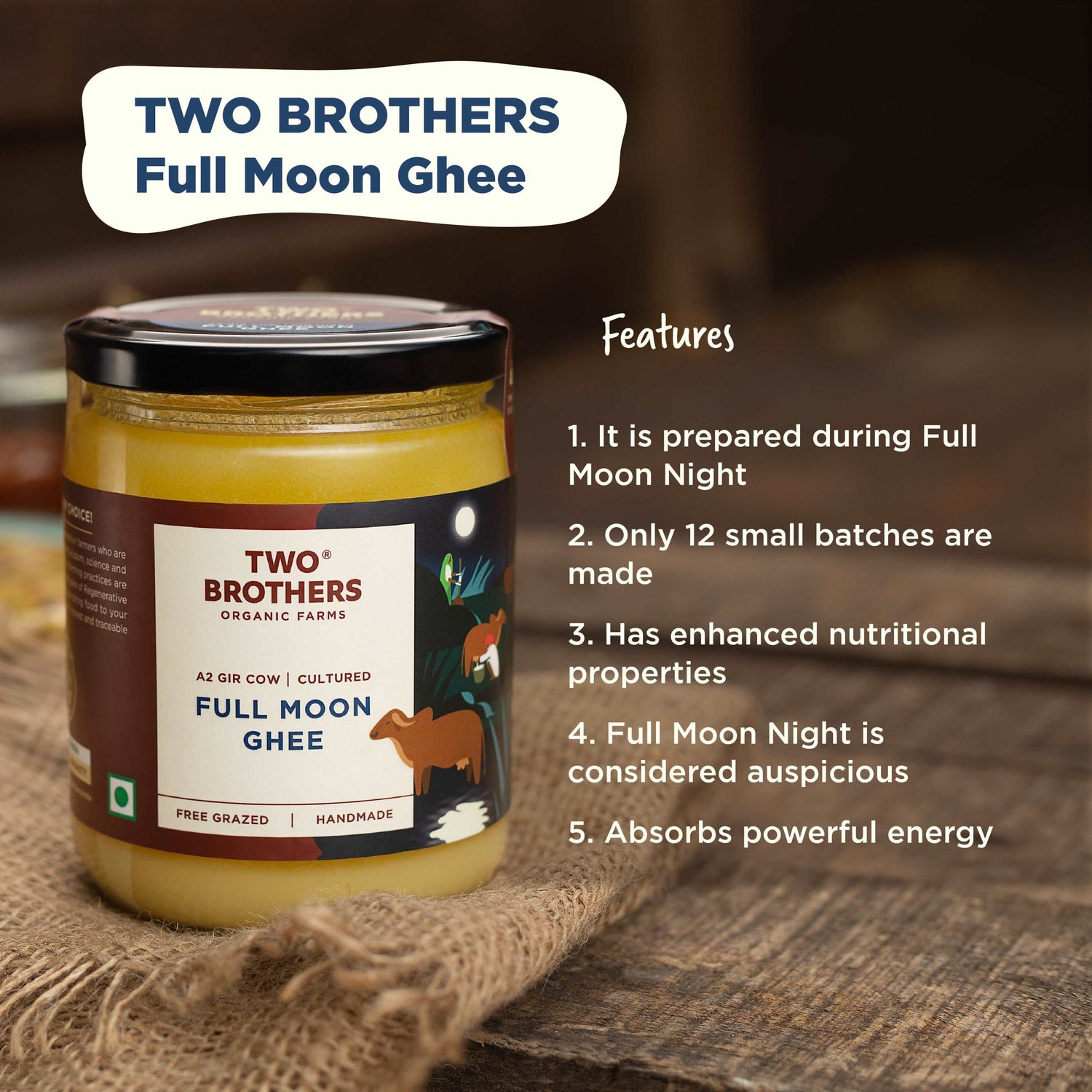 Full Moon Ghee Shop Now in USA | Pure Full Moon Cultured Ghee Online