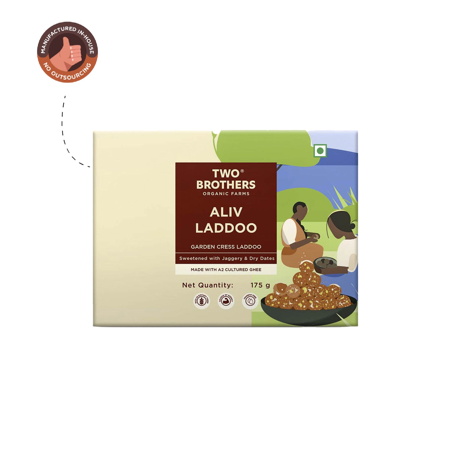 Aliv Laddoo for Hair Growth - Superfood Treat – USA Two Brothers Farms