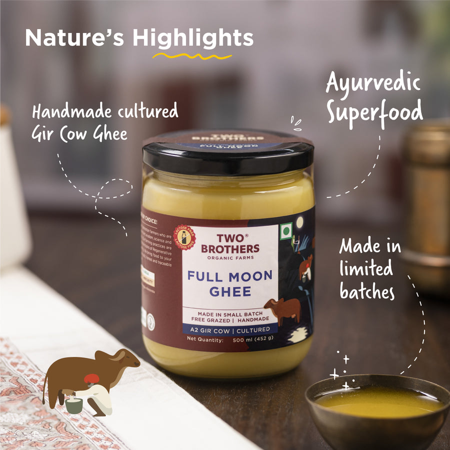 Full Moon Ghee Shop Now in USA | Pure Full Moon Cultured Ghee Online
