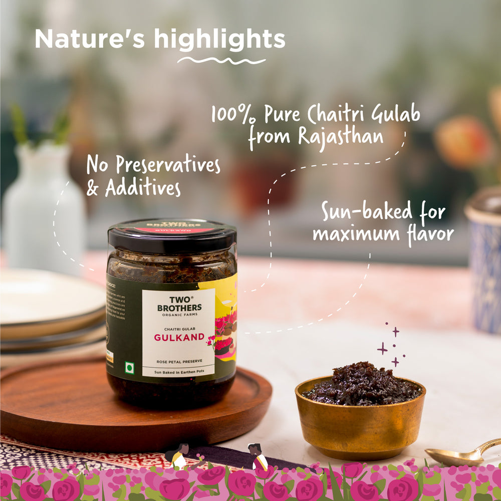 Buy Organic Rose Petal Jam (Gulkand) online | Two Brothers USA