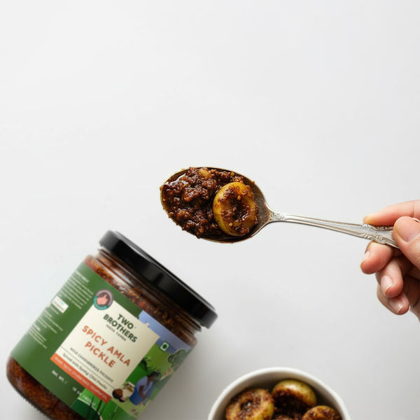 Buy Organic Spicy Amla Pickle - Traditional Indian Gooseberry – USA Two ...