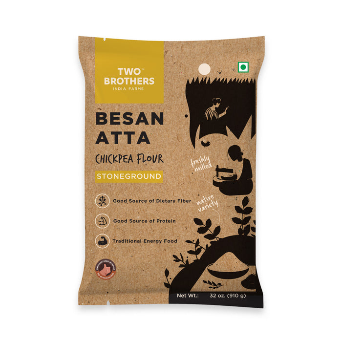 Buy Organic Stone-Ground Besan Flour - Pure Gram Flour – USA Two ...