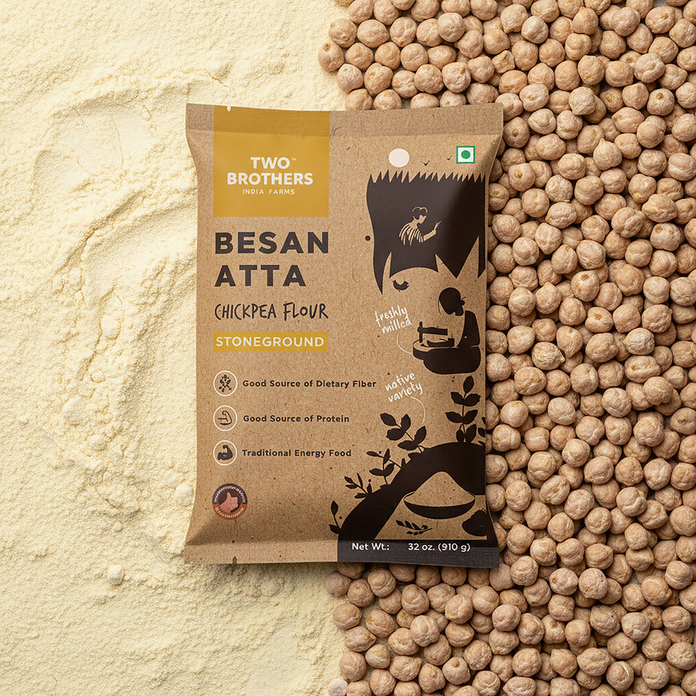 Buy Organic Stone-Ground Besan Flour - Pure Gram Flour – USA Two ...