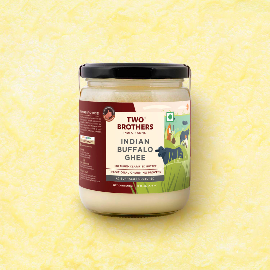 Original Grass Fed Organic Ghee - Lactose Free Ghee – USA Two Brothers ...