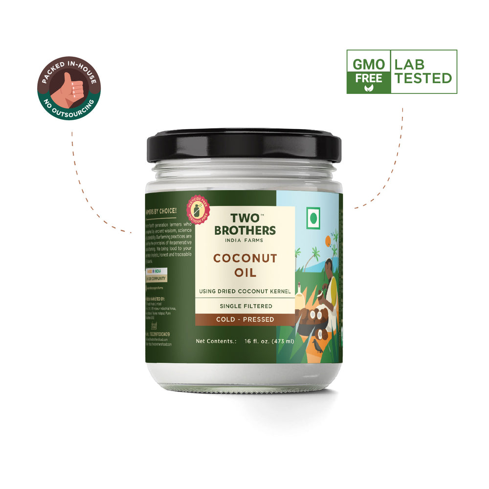 Buy Organic Cold-Pressed Coconut Oil - Slow-Pressed Pure Oil – USA Two ...